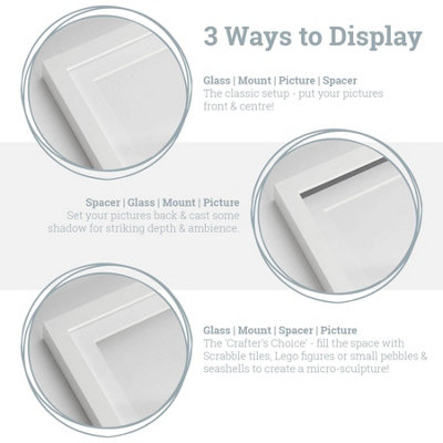 Nicola Spring Picture Mount for 8 x 10" Frame - Photo Size 5 x 7" - Black
