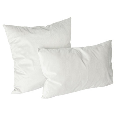 Nicola Spring Rectangle Velvet Cushions - 60cm x 40cm - Cream - Pack of 2