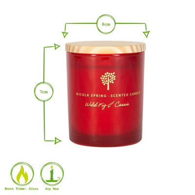 Nicola Spring Soy Wax Scented Candle - 130g - Patchouli & Rosewood