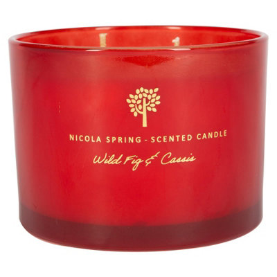 Nicola Spring Soy Wax Scented Candle - Glass Aromatherapy Gift for Her ...