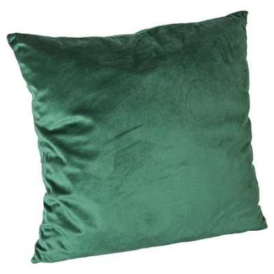 Nicola Spring Square Velvet Cushion - 55cm x 55cm - Green