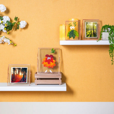 Nicola Spring Standing Metal Photo Frames - 5" x 7" - Rose Gold - Pack of 2