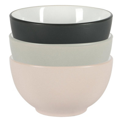 Nicola Spring - Stoneware Cereal Bowls Set - 14cm - Multi - 6pc | DIY ...