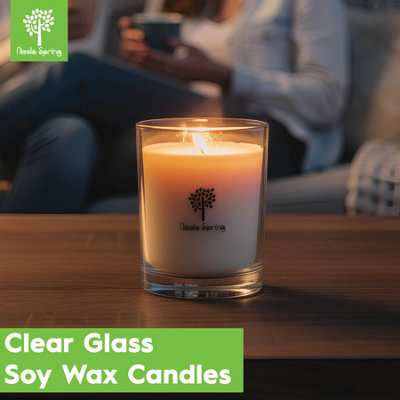 Nicola Spring Vanilla Sands Scented Candle - 400g 45h Natural Single ...