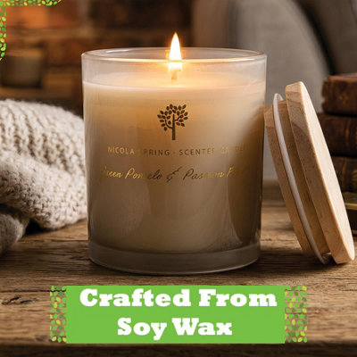 Nicola Spring Vanilla Sands Scented Candle - 400g 45h Natural Single ...