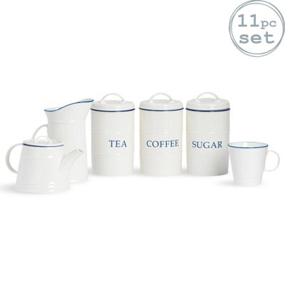 Nicola Spring - White Kitchen Set - 11pc | DIY at B&Q