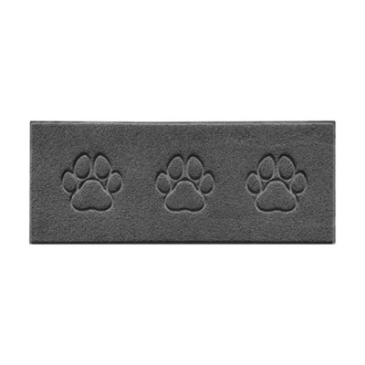 Nicoman Dark Grey 3 Paws Utility Grey Plain Mat 150cmx60cm