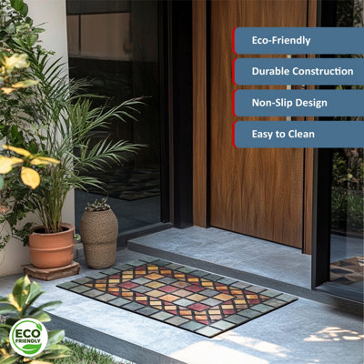 Nicoman Elegant Tile Mat Barrier Doormat Eco-Friendly Non-Slip Indoor ...