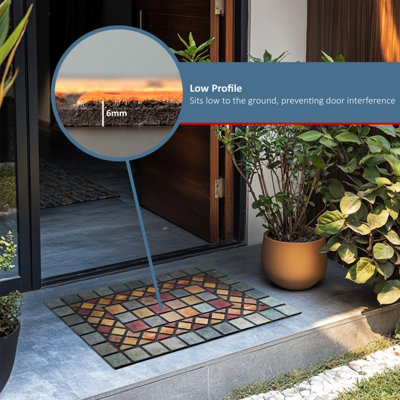 Nicoman Elegant Tile Mat Barrier Doormat Eco-Friendly Non-Slip Indoor ...