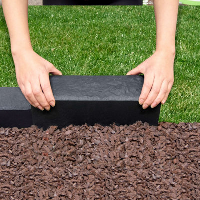 Nicoman Lawn Edging Stone Garden Border Stomp Edge Rubber Border ...