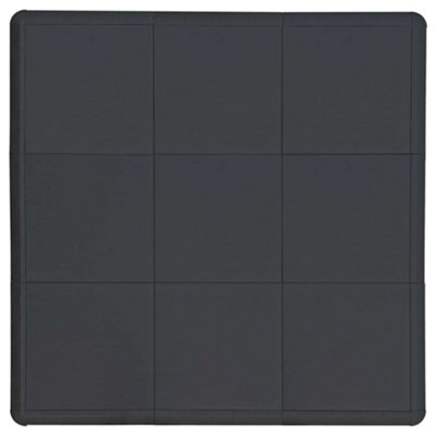Nicoman Modular Portable Floor Tiles 46cm x 46cm - Black (Pack of 9 tiles)