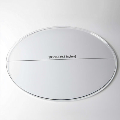 Nicoman PVC Clear Transparent Round Table Mat - 100cm