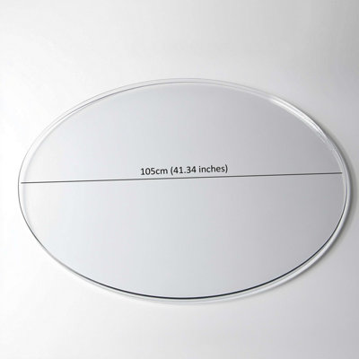 Nicoman PVC Clear Transparent Round Table Mat - 105cm