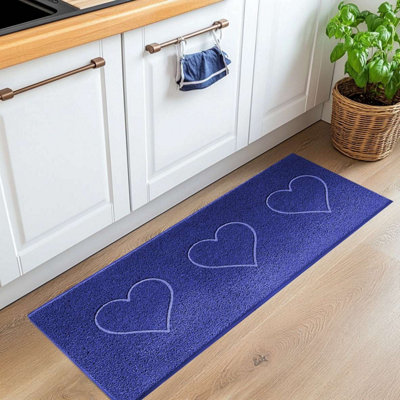 Nicoman PVC Heart Embossed Spaghetti Coil Hallway Kitchen Entrance ...