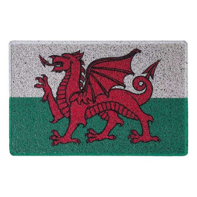 Nicoman Spaghetti Welsh Dragon Flag Door Mat 60 x 40cm - Wales | DIY at B&Q