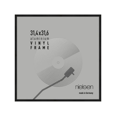 nielsen 12in Vinyl Record Album Display Frame, Aluminium, Jet Matt ...