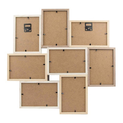 nielsen Accent Photo Collage Frame for 8 Pictures 4x6in - Mixed Wood ...