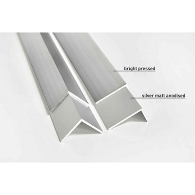nielsen Aluminium L-Shaped Angle Profile Natural Mill Finish ...