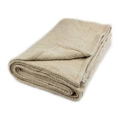 nielsen Avivo Large Cotton Throw Blanket - Beige | DIY at B&Q