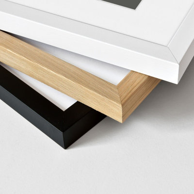 nielsen Skava 40 x 50cm White Wooden Picture Frame With 30x40cm Mount