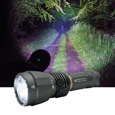 NightSearcher Magnum 3000 Lumen High Performance Rechargeable Torch