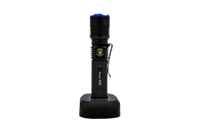 NightSearcher Zoom 600R - Heavy Duty Rechargeable Spot-to-Flood Torch ...