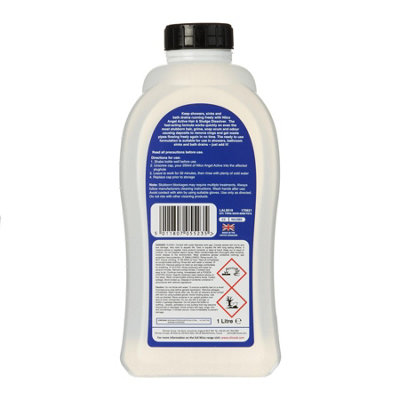 Nilco Angel Active 1L Hair Sludge Dissolver Fast Act Plughole Unblocker ...