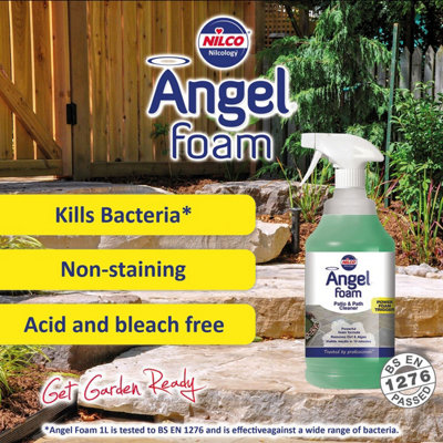 Nilco Angel Foam - Patio & Path Cleaner 6L Ready To Use Dirt Algae ...