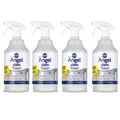 Nilco Angel Glass 4L Self Cleaning Treatment Cleaner For Mirrors Tiles ...