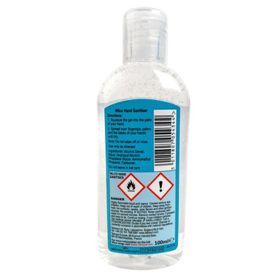 Nilco Hand Sanitiser Antibacterial Hand Sanitising Gel 100mL Compact ...