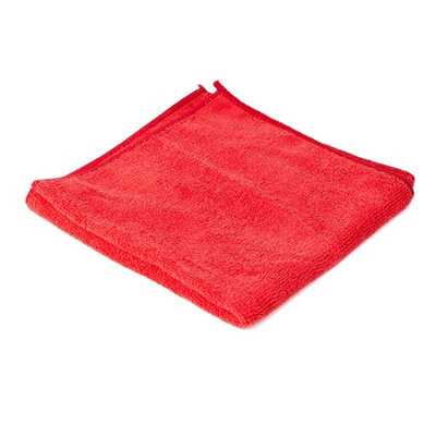 Nilco Microfibre Cloths Non-Abrasive Absorbent Cloths Colour Coded Red ...