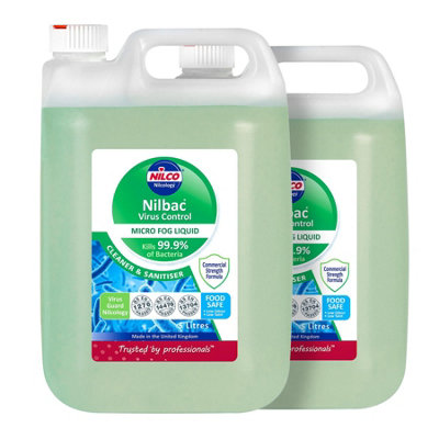 Nilco Virus Control Micro Fog Liquid 10 Litres Fluid 5L x2 Cleaner ...