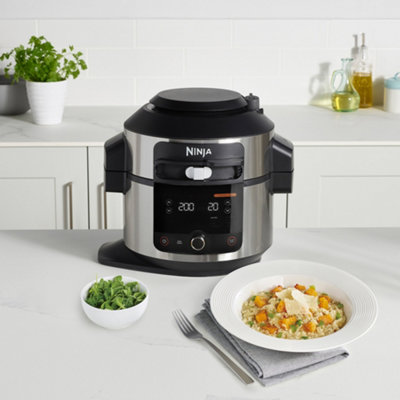 Ninja Multi Cooker Foodi 11-in-1 SmartLid 6L Stainless Steel OL550UK