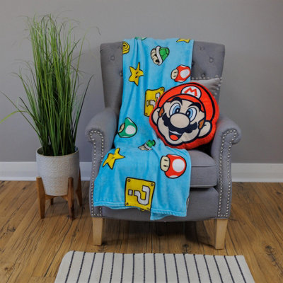 Nintendo Mario Shaped Filled Cushion