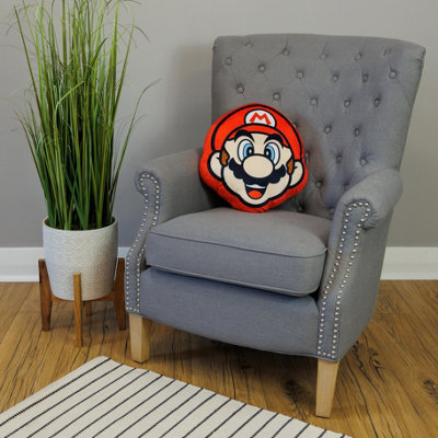 Nintendo Mario Shaped Filled Cushion
