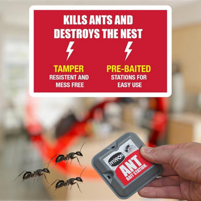 Nippon Ant Bait Station Twin Pack - (4 Pack) Pre-Baited, Tamper ...