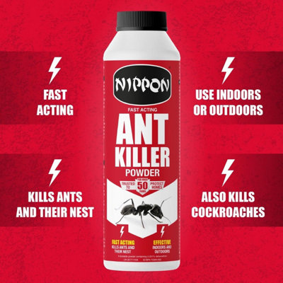 Nippon Ant Killer Powder - 150g (6 Pack) Fast-Acting Indoor & Outdoor ...