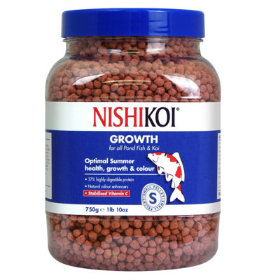 Nishikoi Growth 750g (Small Pellet) - Fish Food | DIY at B&Q