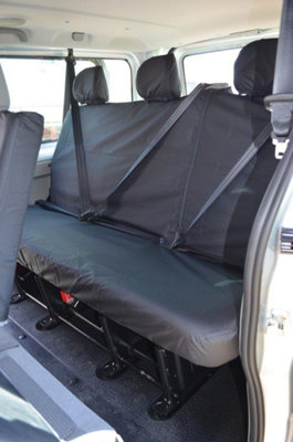 Nissan Primastar (2002-2015) Tailored Black Seat Covers Airbag ...