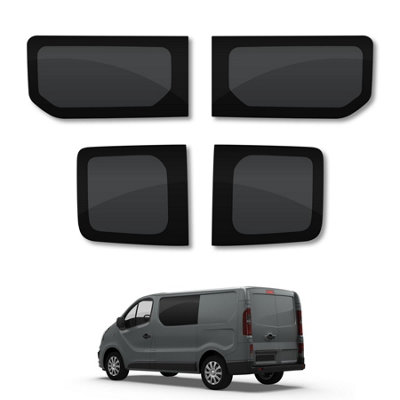 Nissan Primastar (2022+) Rear Doors, Fixed Side Windows, Van Glass, Camper