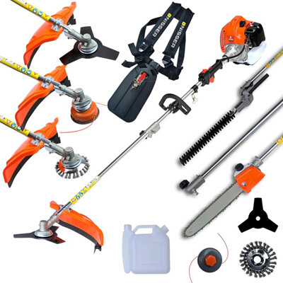 Nisser 6-in-1 Garden Multi Tool 52 cc Petrol Hedge Cutter, Chain Saw ...