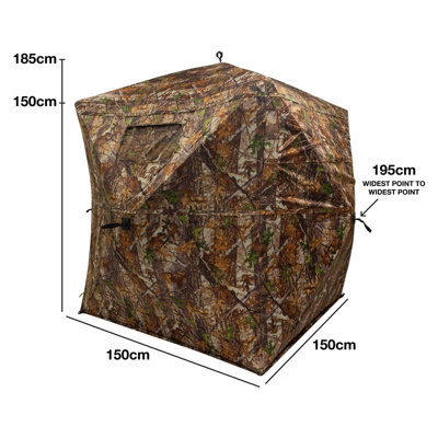 Nitehawk 270 Degree One-Way See Through Camo Hunting Blind Tent