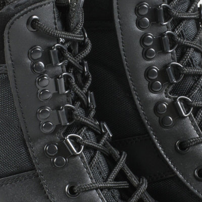 Nitehawk Army/Military Patrol Black Leather Combat Boots Outdoor Cadet ...