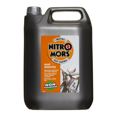 Nitromors Rust Remover Non-Hazardous 5L Metal Rust Control Corrosion ...