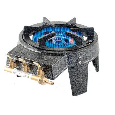 NJ GB-17 Cast Iron Gas Stove Triple Ring Burner Commercial High Power ...