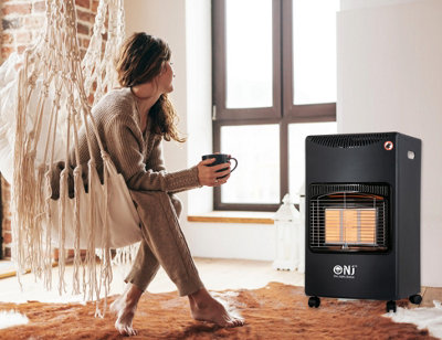 NJ-H2 Portable Mobile Foldable Room Gas Heater Piezo FFD 4.2 kW