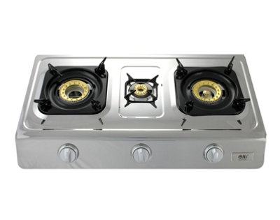 NJ NSD-3 Portable 3 Burner Gas Stove Indoor Gas Hob Caravan Home ...