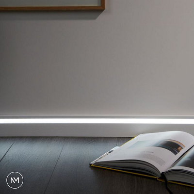 NMC IL11 LED Skirting Board with Diffuser Strip 6 Pack - 12 Metres