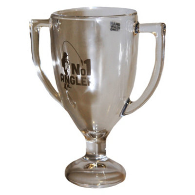 No 1 Angler Trophy Pint Gl Clear (One Size) | DIY at B&Q