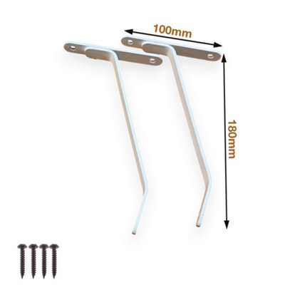 No Drill Radiator Shelf Brackets - 2pcs